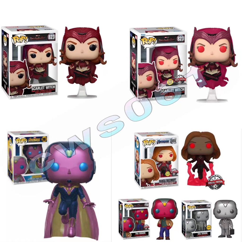 FUNKO POP Marvel Wanda Vision/Avengers Vinyl Figure Scarlet Witch ...