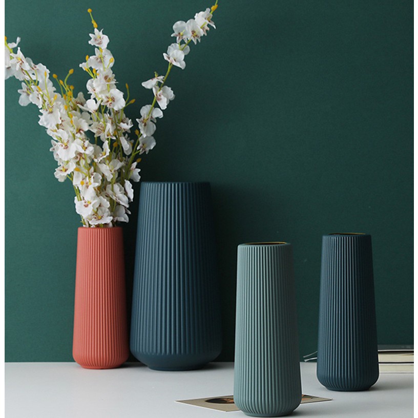 PE Plastic Vase pot Drop-resistant flower vases pots artificial flowers ...