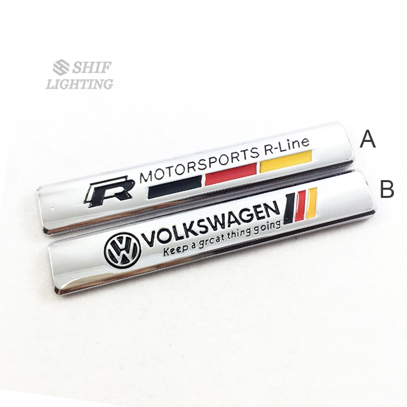 1 x Metal R-LINE MOTORSPORTS Logo Car Auto Decorative Side Fender Rear ...