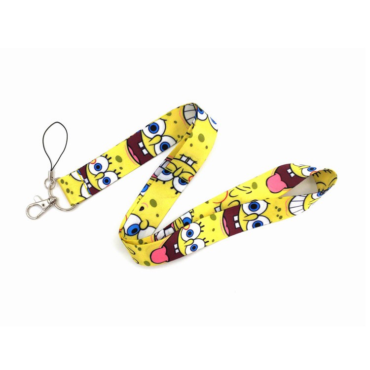 SpongeBob SquarePants Lanyard Mobile phone sling strap ID card holder ...
