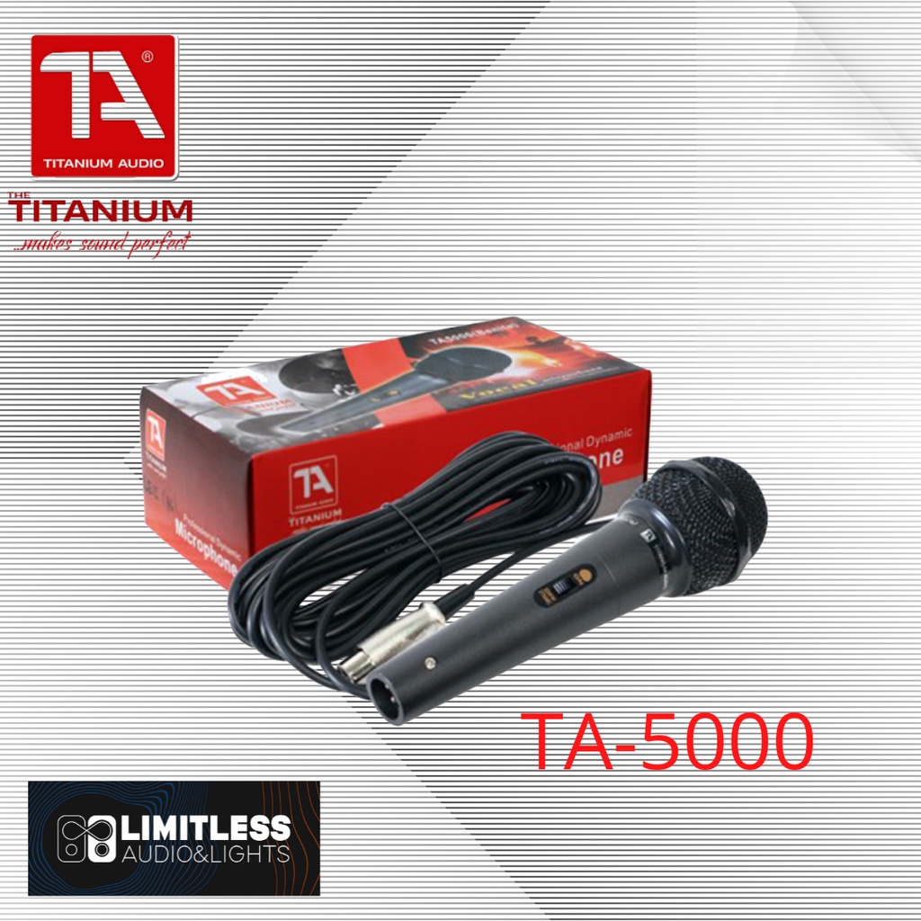 Titanium Audio Professional Wired Microphone TA5000 karaoke mic ...