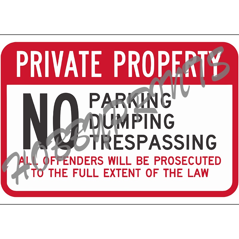 Laminated Signages Private Property No Trespassing Signage Shopee