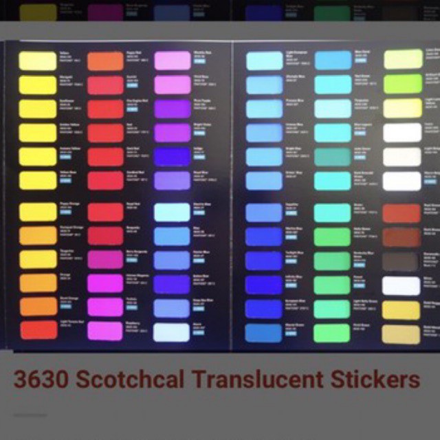 3M 3630 scotchcal vinyl transucent | Shopee Philippines