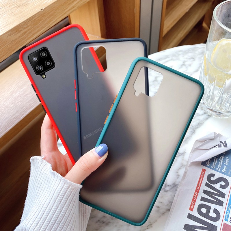 Compatible for Samsung Galaxy A12 Case Shockproof Matte Phone Case ...