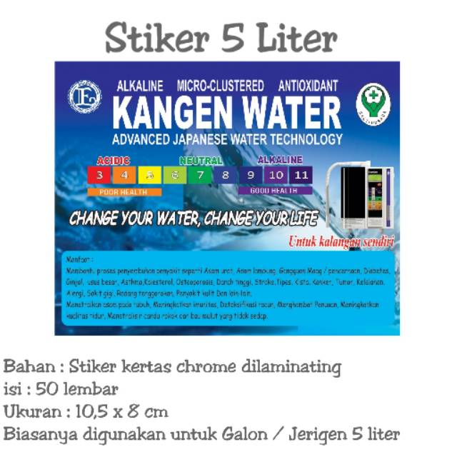 5 liter gallon sticker | Shopee Philippines
