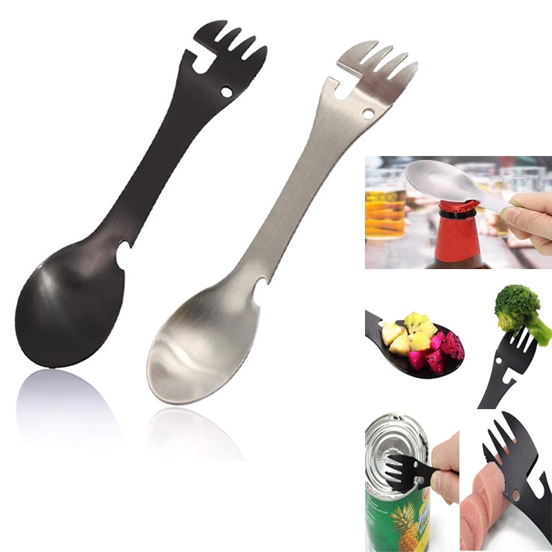 stainless steel Spork fork spoon cutlery tableware multitool multi tool ...