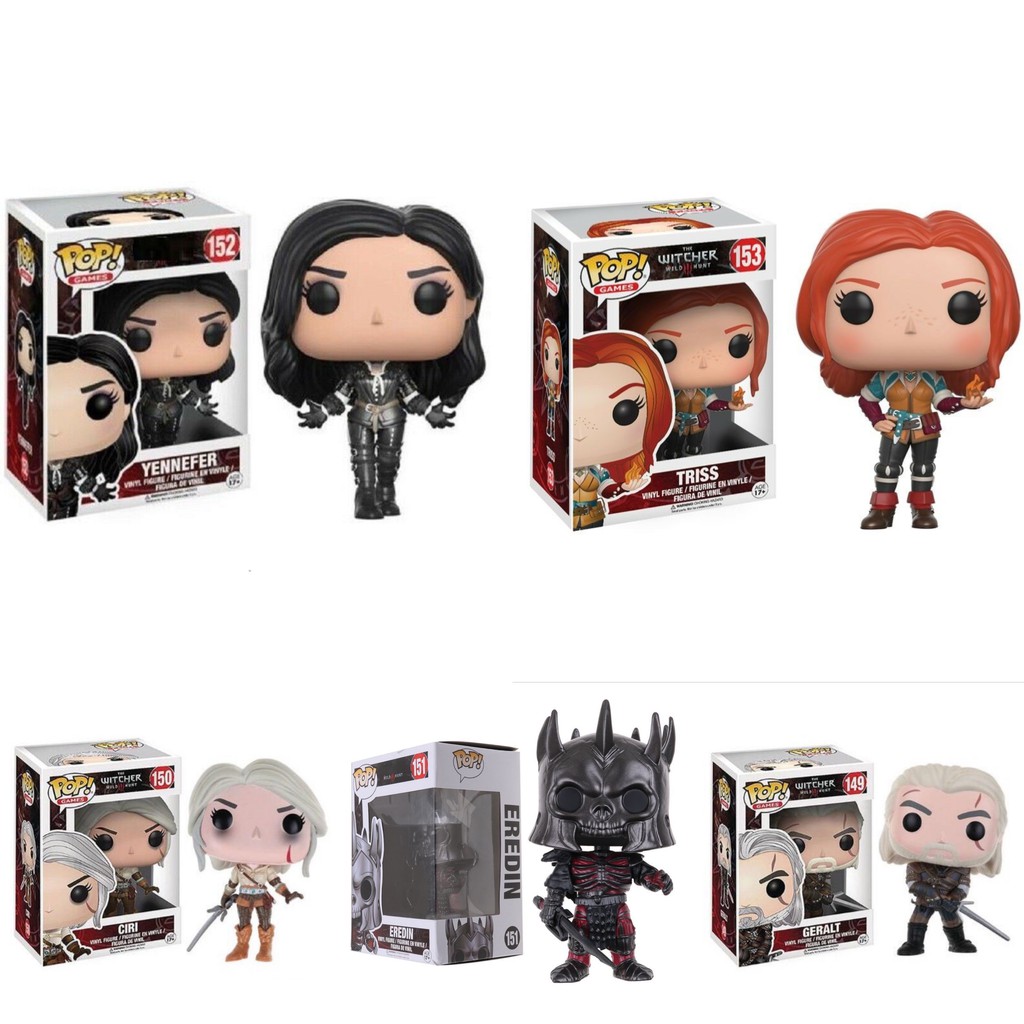 Funko Pop Figures The Witcher 3 Wild Hunt Eredin Yennefer Geralt Ciri ...