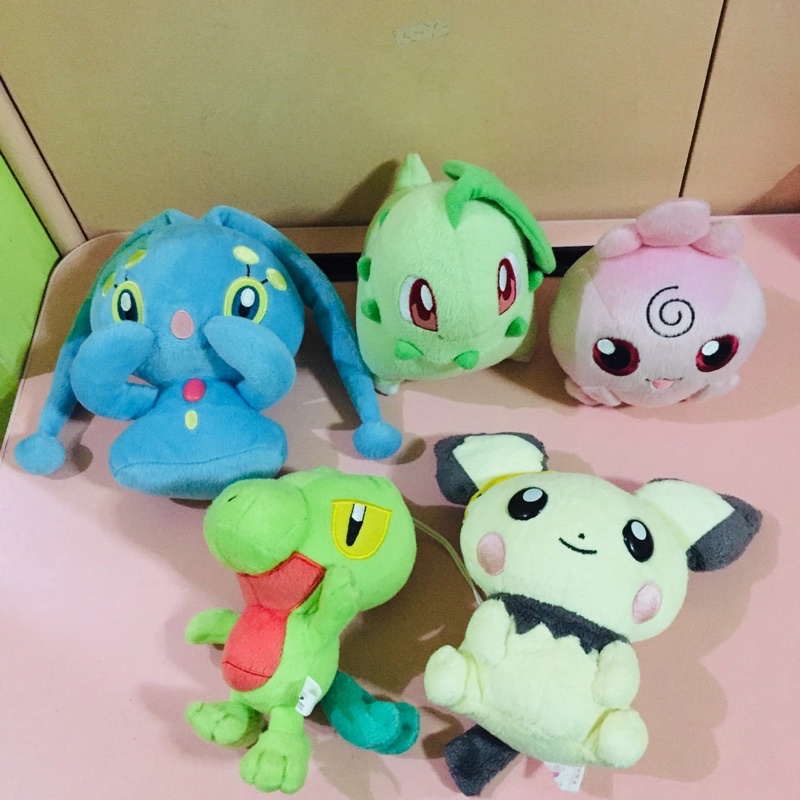 Small Pokemon plushies Chikorita Igglybuff Pichu | Shopee Philippines