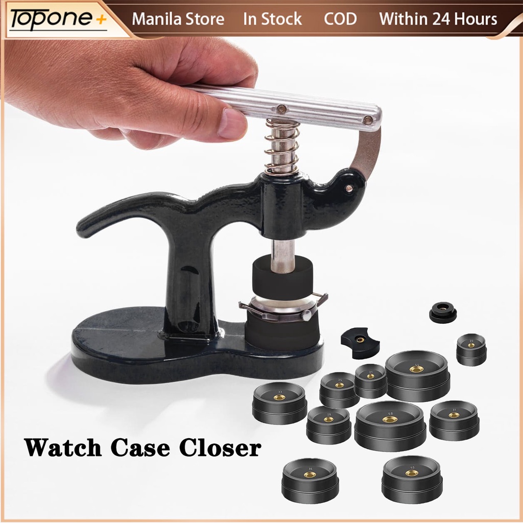 Watch Pressing Tool Back Case Cover Press Presser With 12 Pieces ...