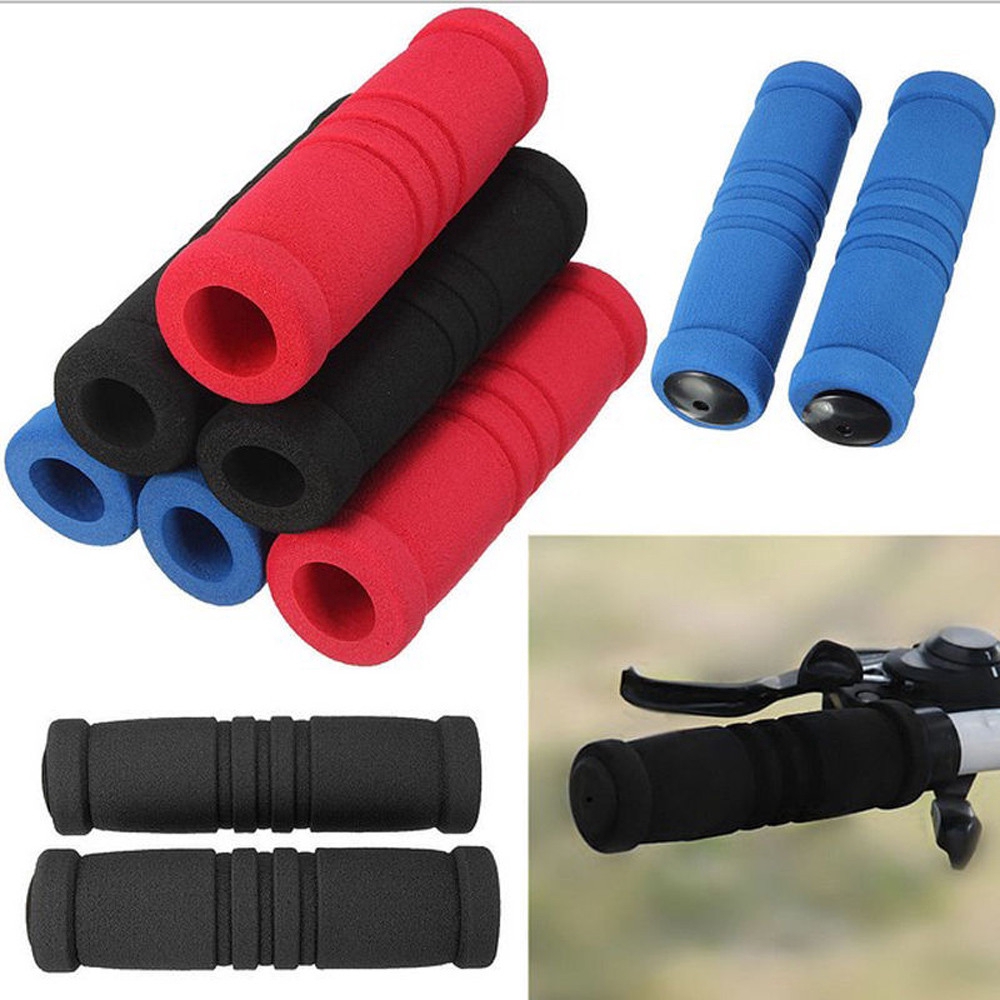 2Pc Bike Racing Bicycle Motorcycle Handle Bar Foam Sponge Grip Cover ...
