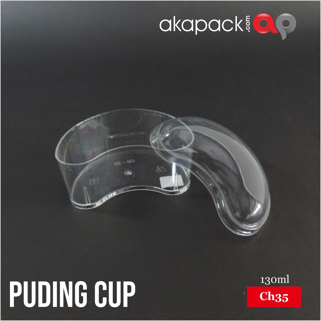Ch 35 Plastic Mica Crescent Pudding Jelly Cup contains 25 pcs | Shopee ...
