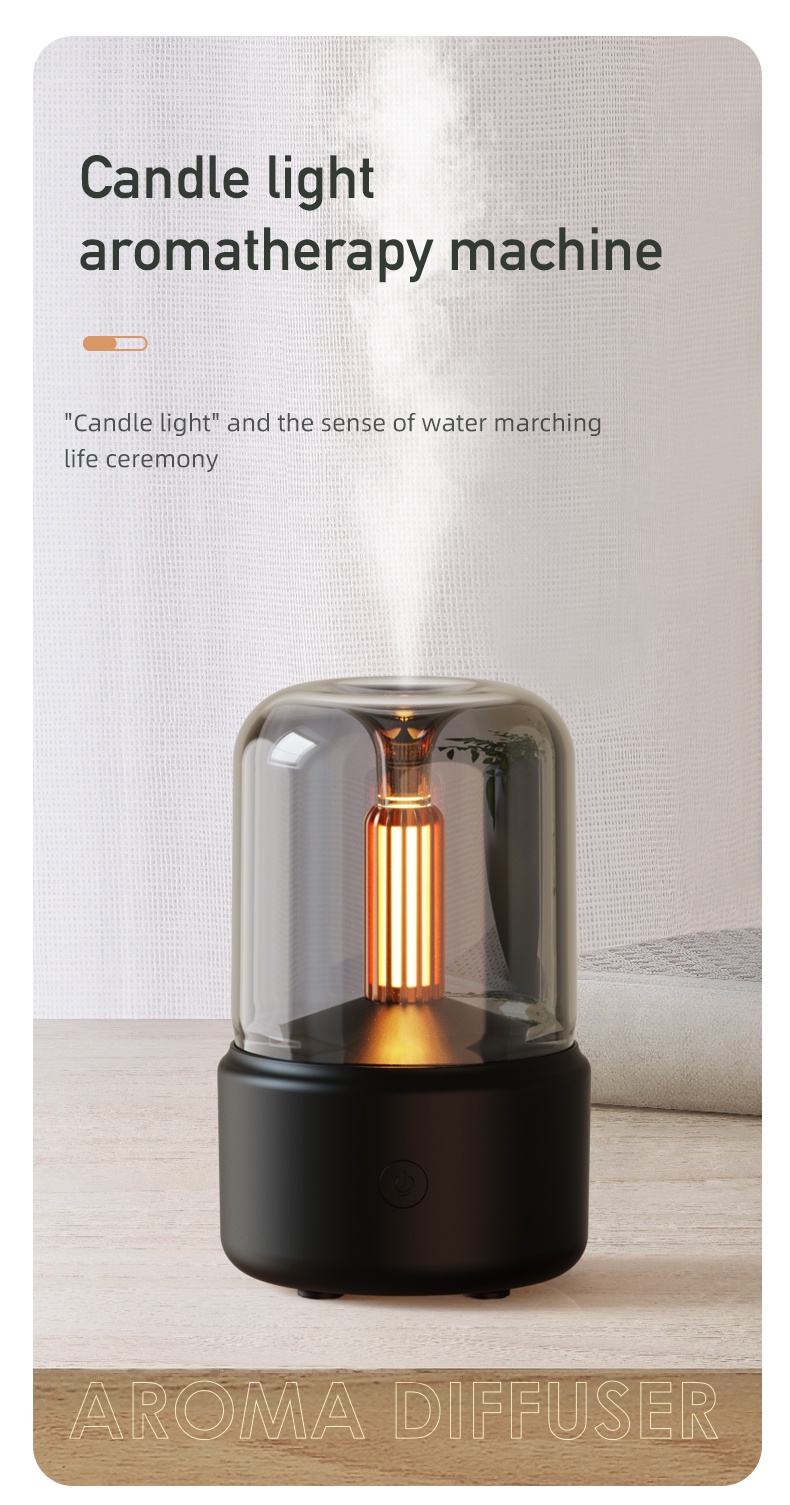 Creative Candlelight Essential Oil Aroma Diffuser usb Desktop ...
