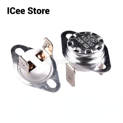 2Pcs KSD302 16A 250V 40-180 Degree Ceramic KSD301 Normally Closed ...