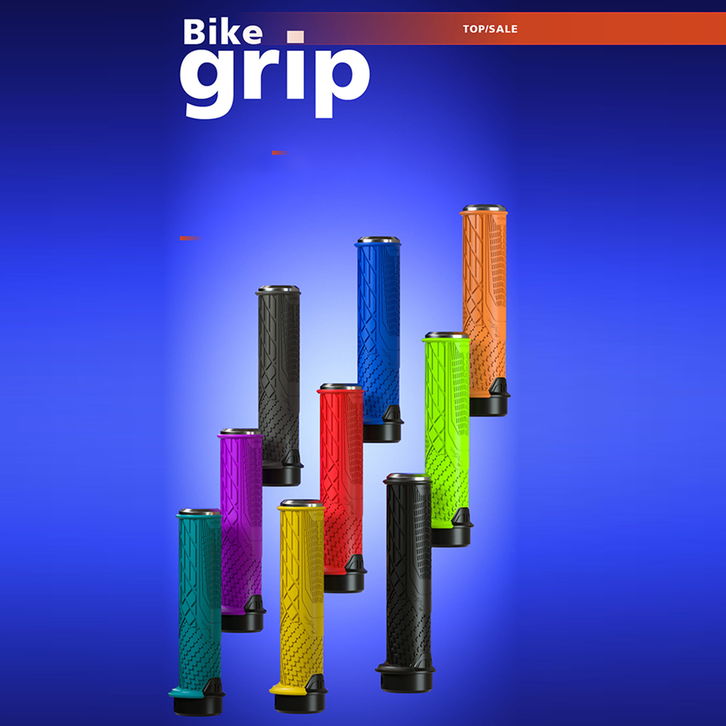 1 Pair Bike Handlebar Grips Rubber Handlebar Grips Anti-Slip Ergonomic ...