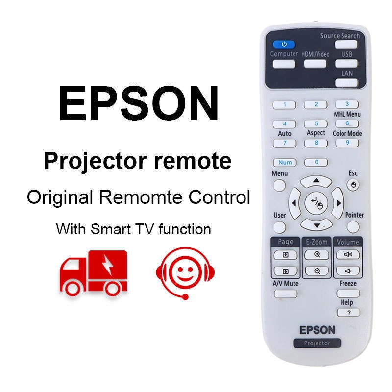 Epson Projector Remote Control for EX5220 EX3220 EX5230 EX6210 84+ 85 ...