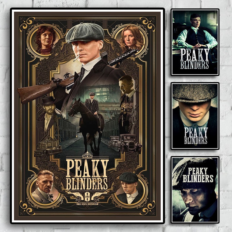 Drama Crime Drama Peaky Blinders Retro Kraft Paper Poster Home Bar Cafe ...