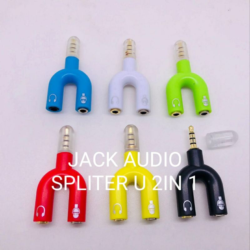 U 2 IN 1 SPIKEL AUDIO JACK | Shopee Philippines
