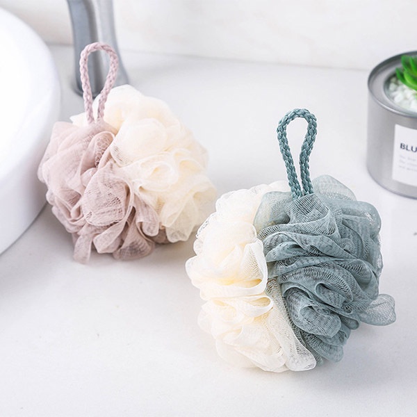 New Matching Super Soft Bath Bath Flower Large Rub Back Bath Ball ...