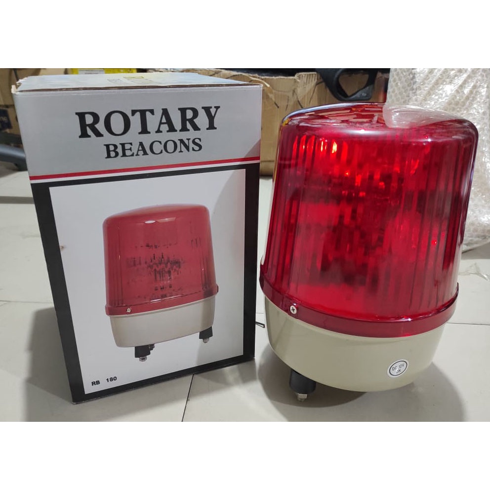 Rotary Beacons Small Revolving Warning Light (Red) | Shopee Philippines