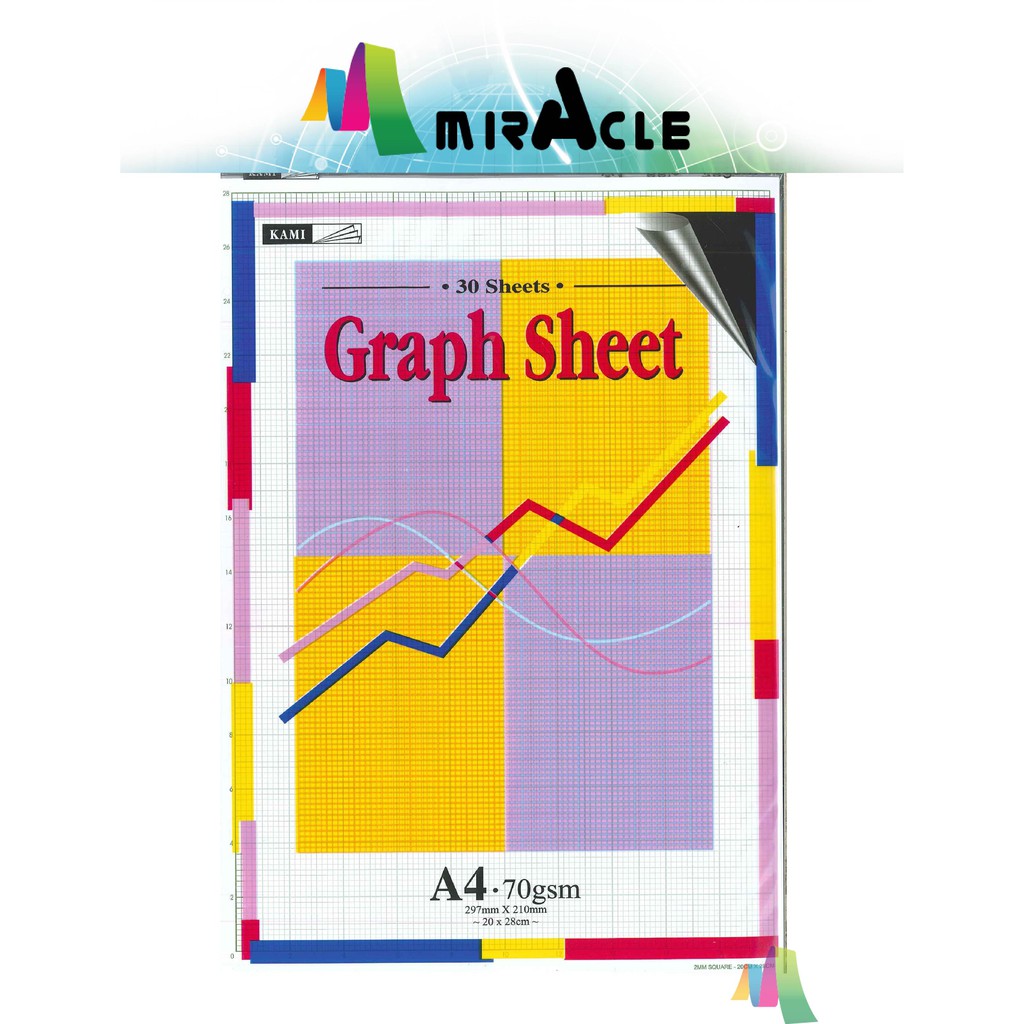 GRAPH PAPER A4 70G 30 Sheets (GRAPH + SINGLE LINE) | Shopee Philippines