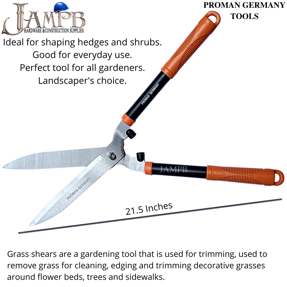 Proman Germany Tool Grass Shear Scissor Grass Cutter 21.5 Inches 1 PC ...
