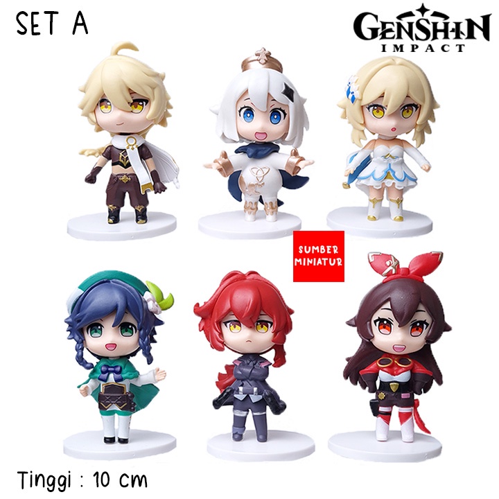 Gensh1n Impact Game Character Action Figure Set Contents 6 Characters ...