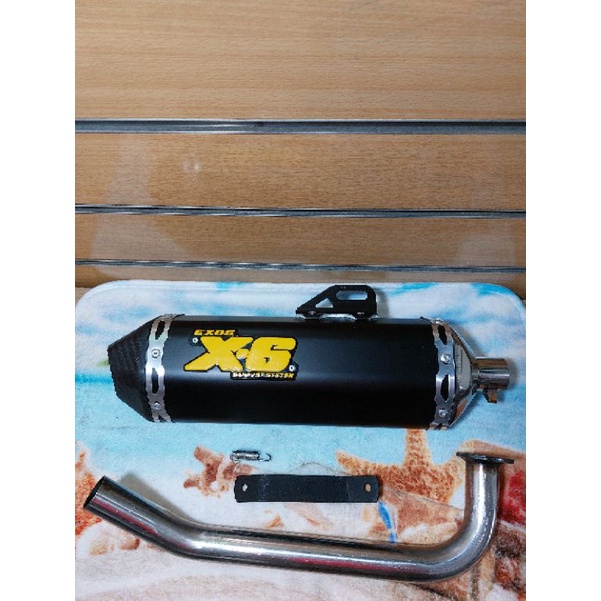 EXOS PIPE X-6 (Nmax Aerox,Click,Sporty,Soulty,Zoomer,Soul 125) | Shopee ...