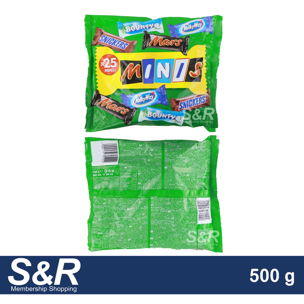 Mars Mixed Minis Bag Assorted Chocolates 500g | Shopee Philippines