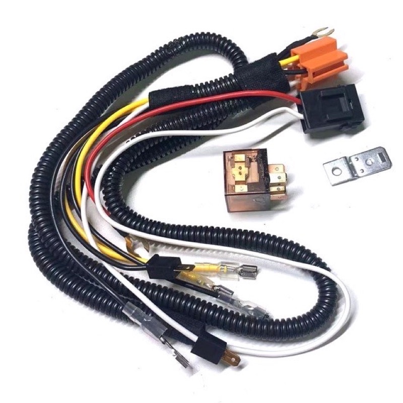 Motorcycle Horn Harness Wiring Kit With Relay And Fuse Set 12V 5pin ...