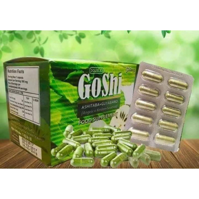 Goshi ashitaba +guyabano food supplement (60capsules) | Shopee Philippines