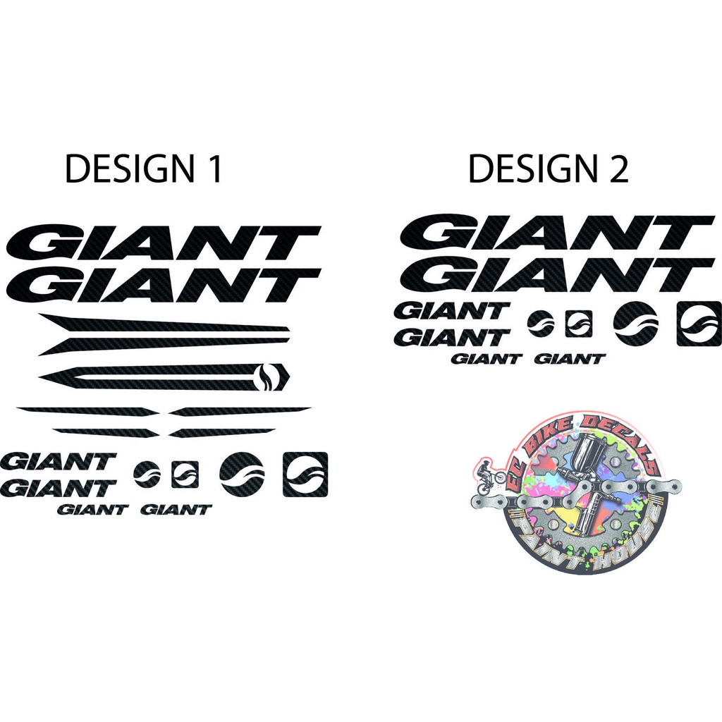 GIANT FRAME DECALS METALLIC FIRST DESIGN | Shopee Philippines