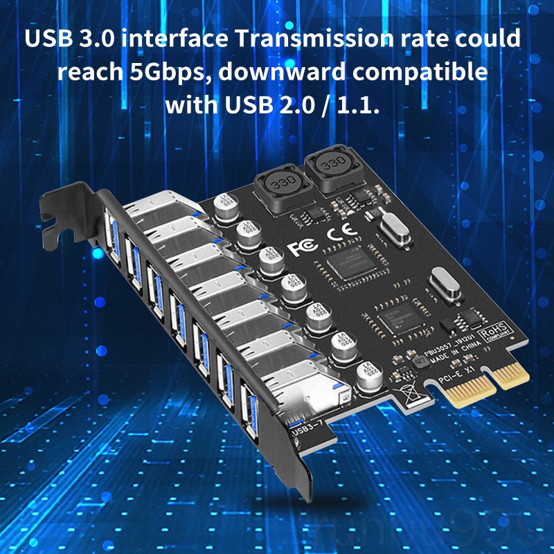 PCI-E to USB Adapter Board USB 3.0 High Data Transmission Speed ...