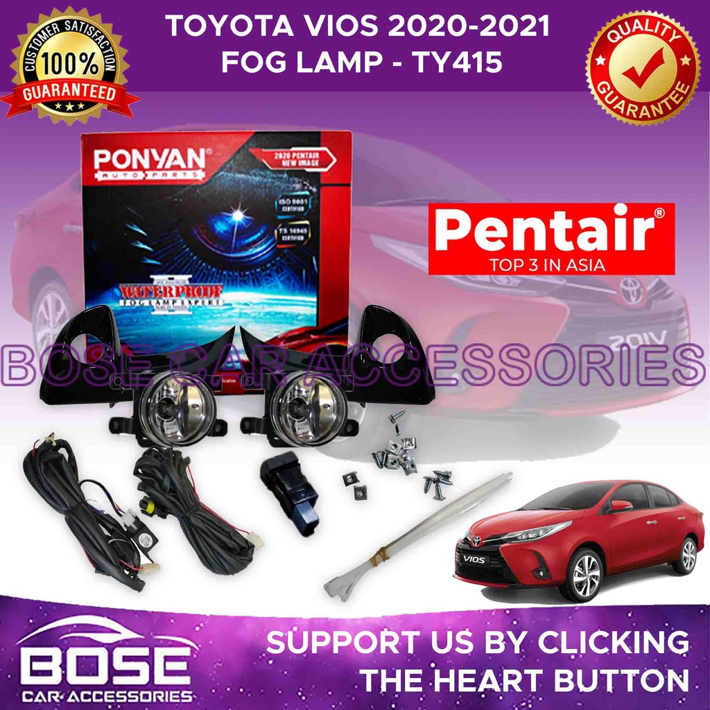 Pentair Foglight Toyota Yaris Onwards - ON Waterproof Fog Lamp Set OEM ...