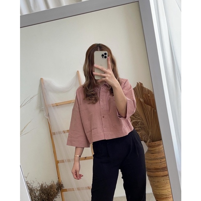KEMEJA Thor Top | Fashion Basic Shirt Women's Short Sleeve Top | Women ...