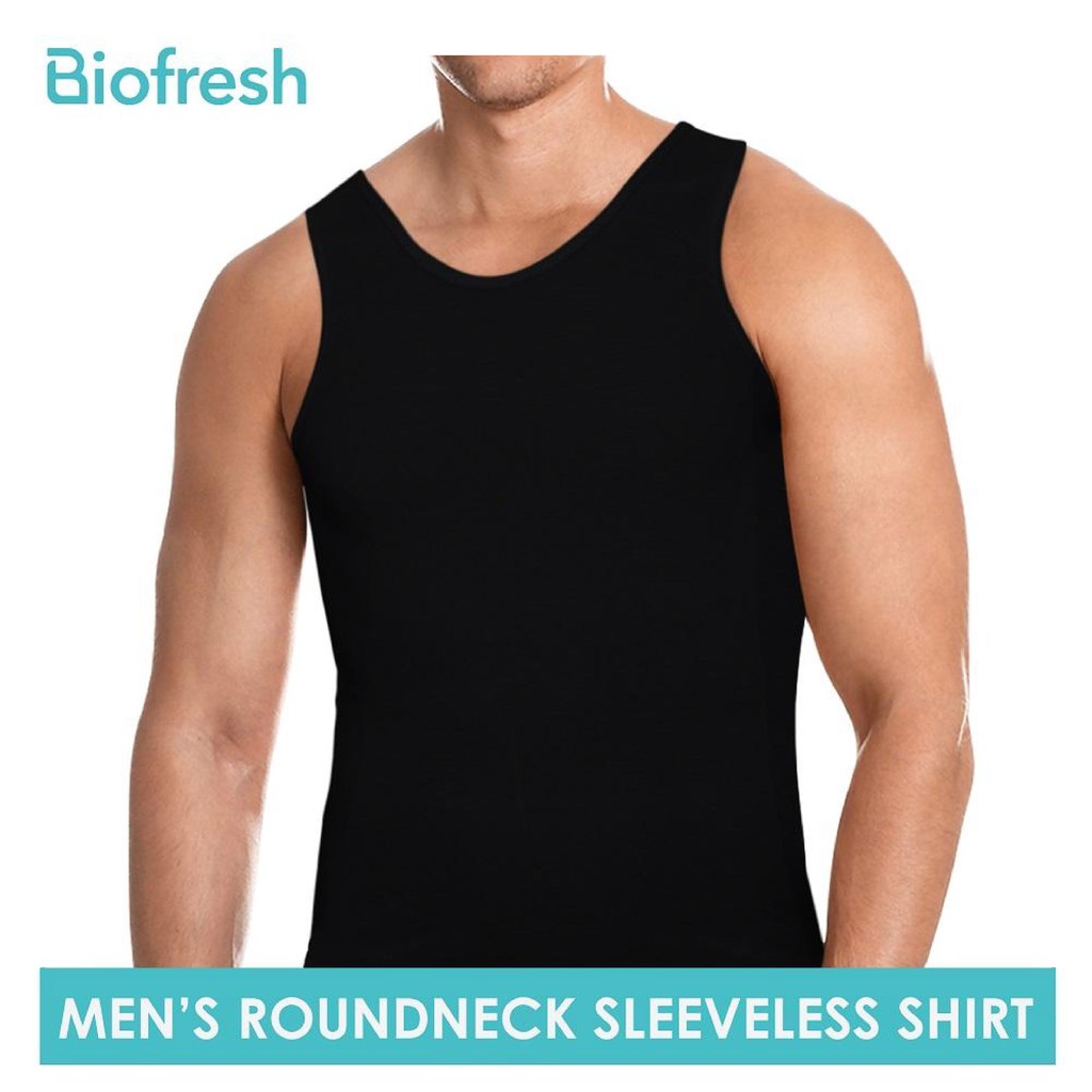 Biofresh Men's Antimicrobial Round Neck Sando 1 piece RMUSS01 | Shopee ...
