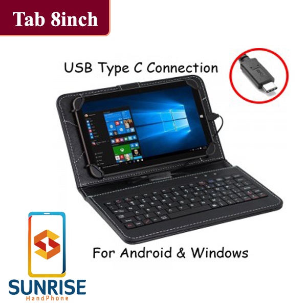 Universal Keyboard Case USB Type C Android Windows Tablet 8 Inch ...