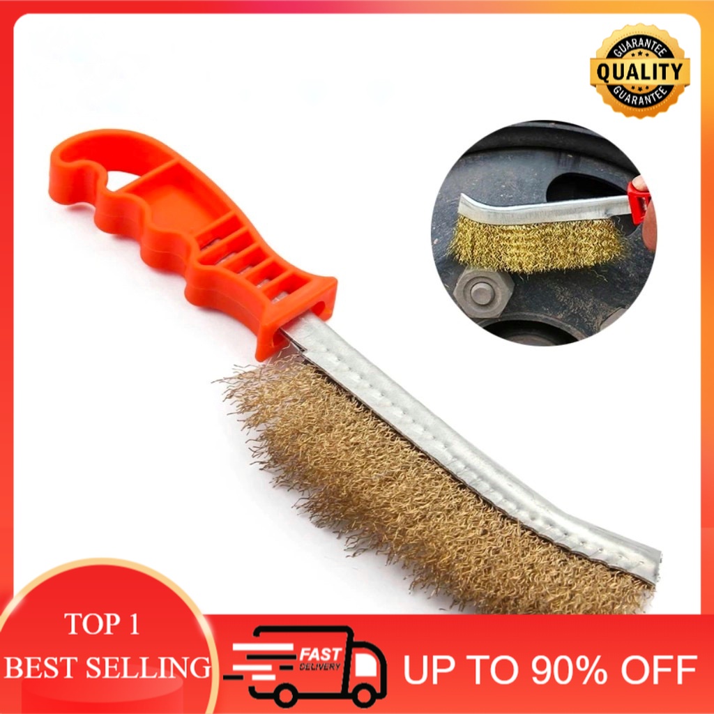 Universal stainless Steel Wire Brush Metal Derusting Polishing Barbecue ...