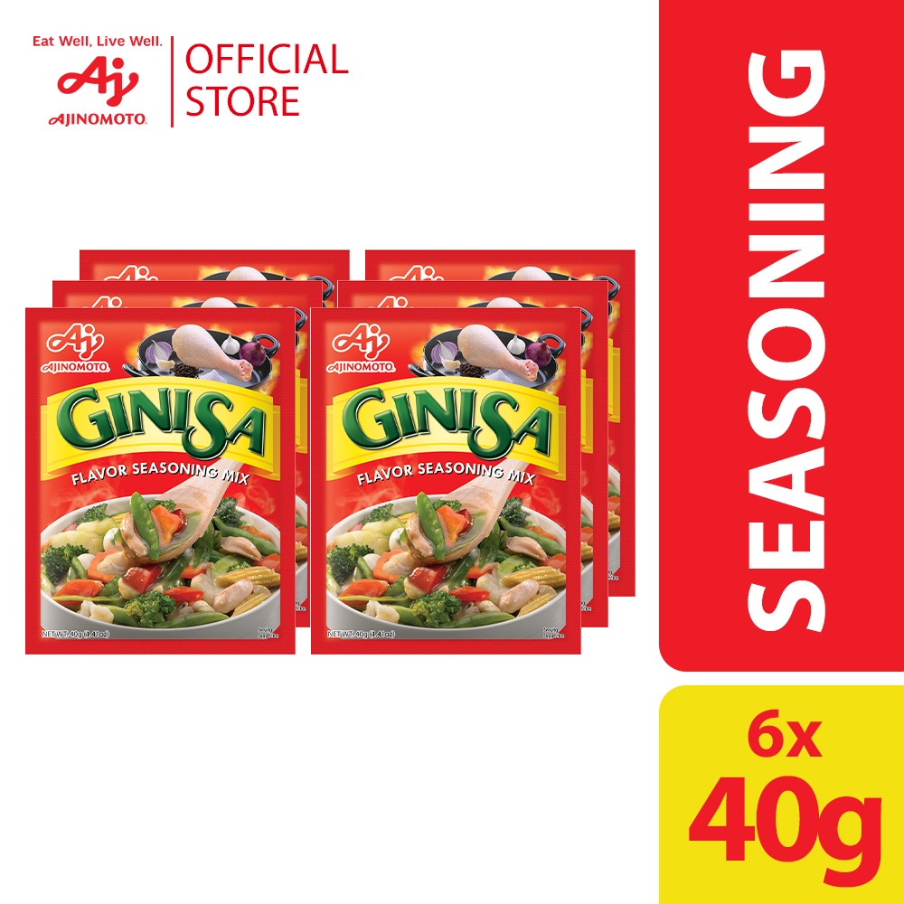 AJI-GINISA® The Ajinomoto Brand Ginisa Flavor Seasoning Mix 40g (Pack ...