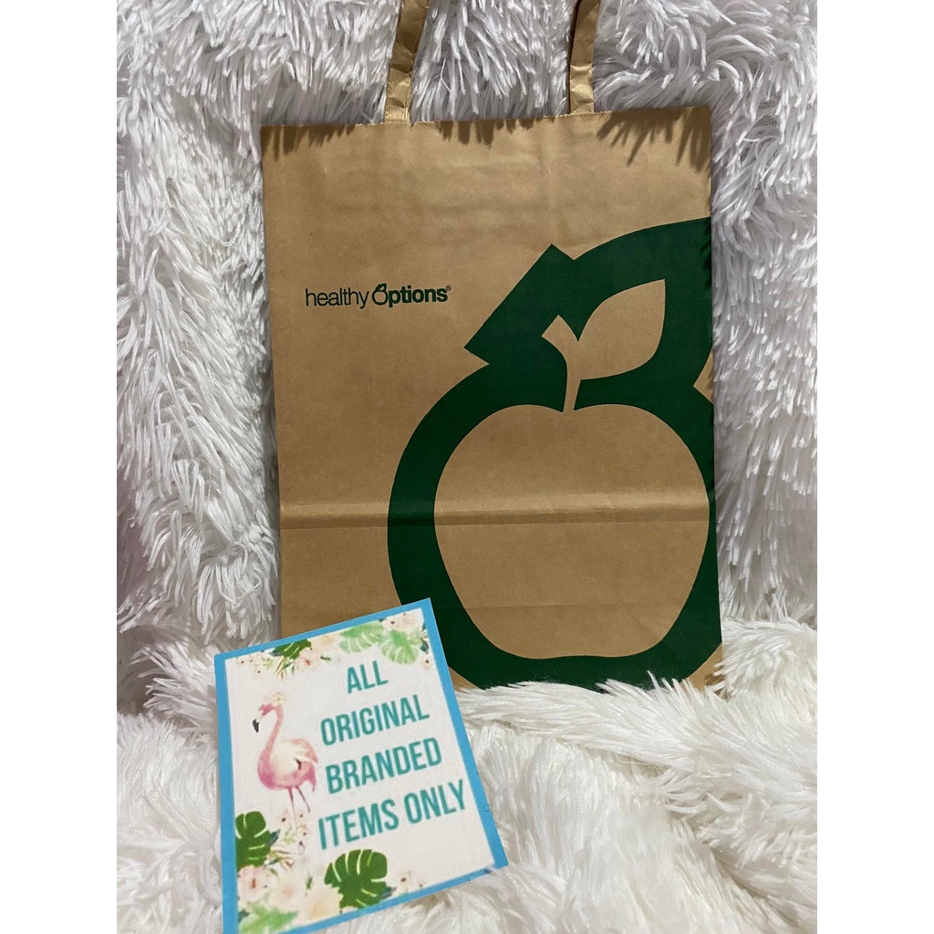 2024_love11shop HEALTHY OPTIONS BROWN Paper Bag | Shopee Philippines
