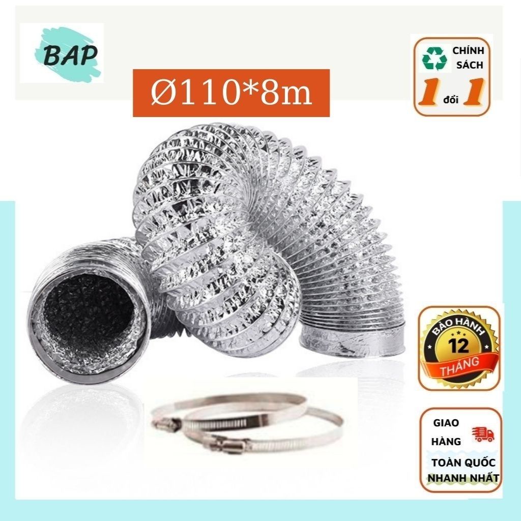 Silver soft ventilation hood pipe D110*8m | Shopee Philippines
