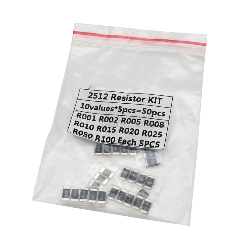 50PCS Alloy resistance 2512 SMD Resistor Samples kit ,10 kindsX5pcs ...