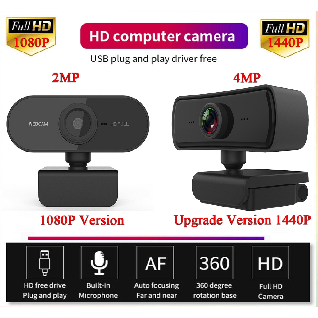 Full USB Auto focus 2560X1440P camera Built in | Shopee Philippines