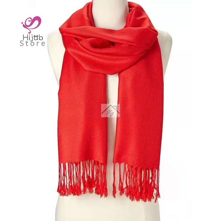 Pashmina Plain Tassel Scarf Unisex Shawl Fashion Scarf Shawl soft ...