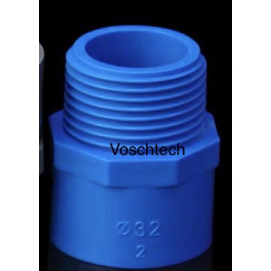 whosalesa voschtech Pvc blue fittings male adapter 1/2” 3/4” 1” 1 1/4 ...