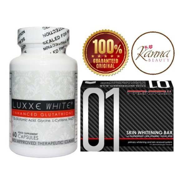 Luxxe White Glutathione Capsule & 01 Skin Whitening Soap Set | Shopee Philippines