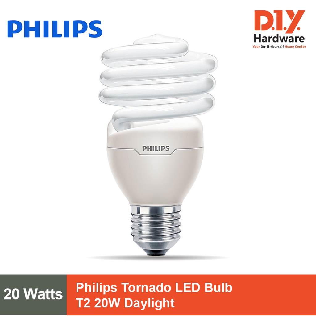 Philips Tornado LED Bulb T2 20W Daylight | Shopee Philippines