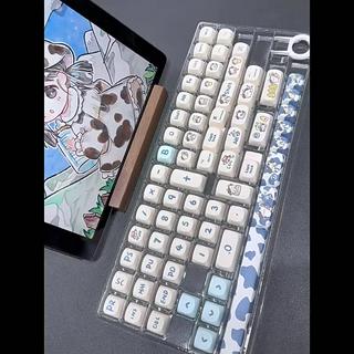 Cow Keycaps Gradient Color MOA Profile Cute Cartoon PBT Dye Sub ...