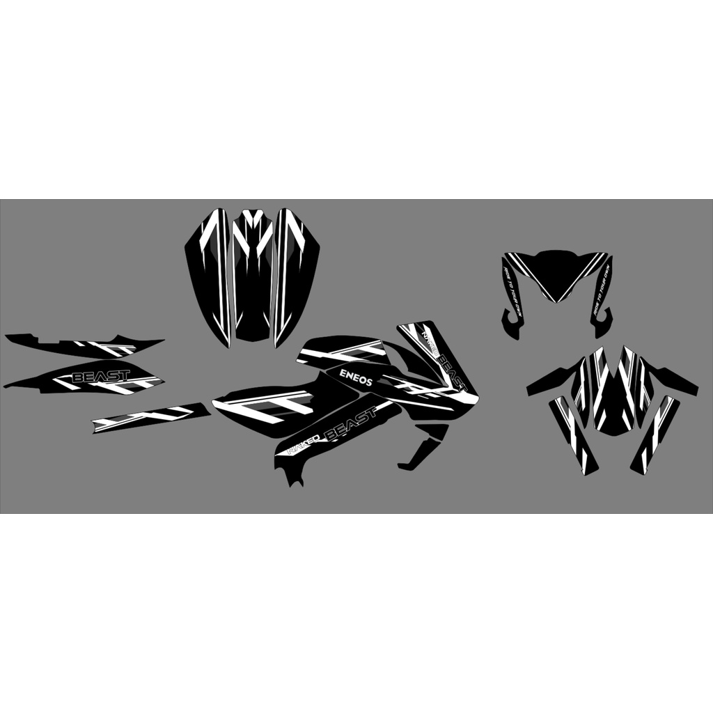 Kawasaki NS200, 160, 150 Motorcycle Sticker Decals | Shopee Philippines