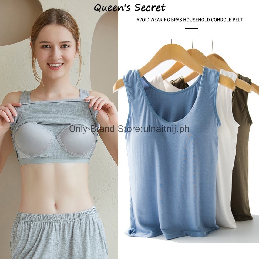 M-3XL Japan Sleeveless vest,women's white black grey basic top | Shopee Philippines