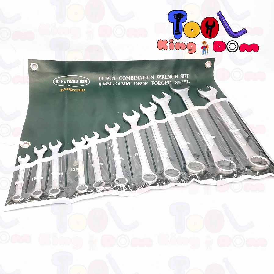 S-Ks Tools USA 3/8 inch - 1 inch (11 pcs Combination Wrench Set ...